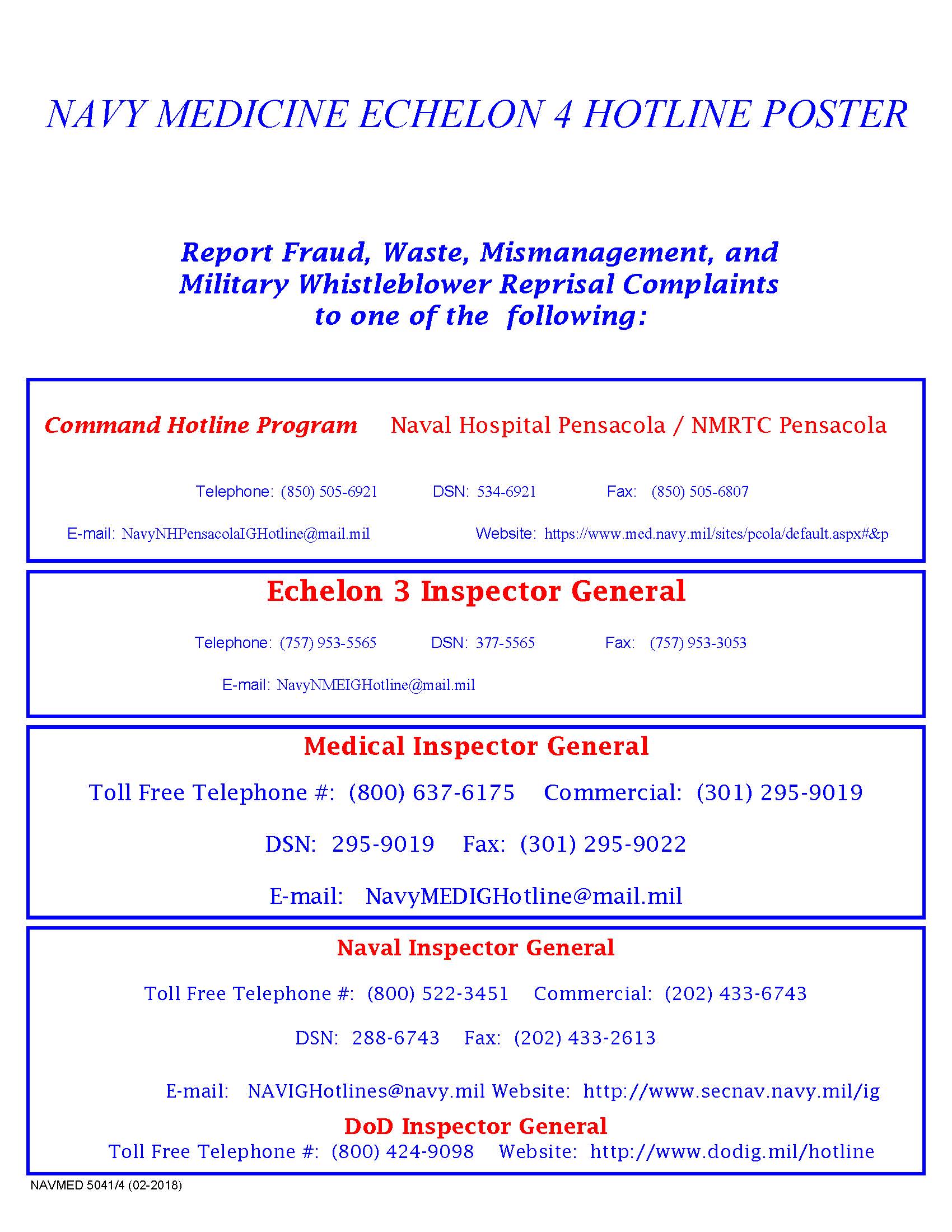 IG Hotline Information