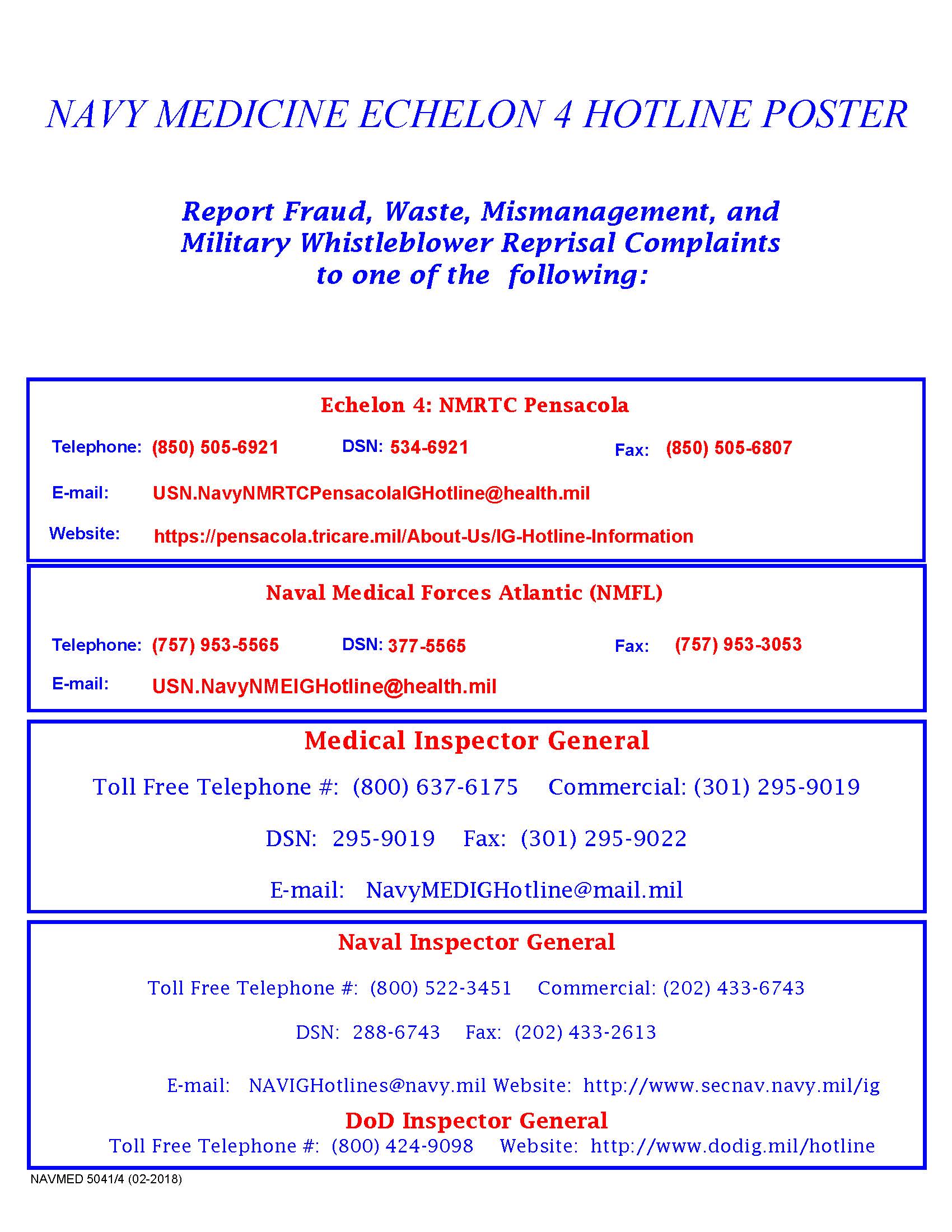 IG Hotline Information